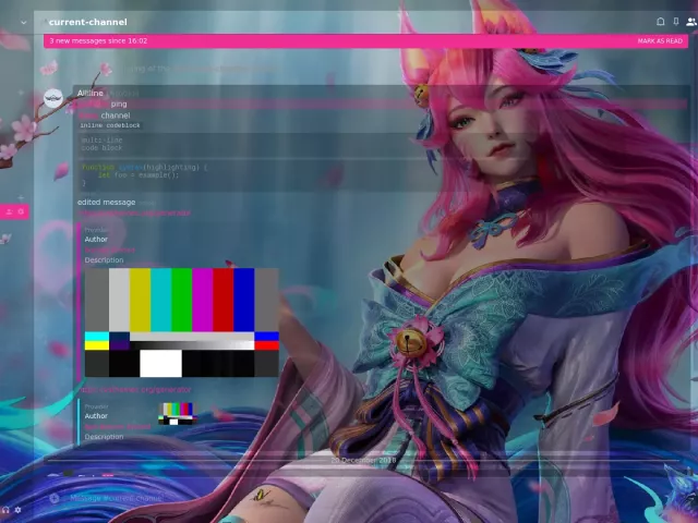 Theme League of Legends (LOL) - Spirit Blossom Ahri v.1 for Discord ...