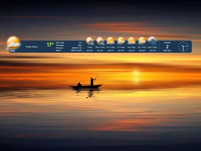 100+ Collection «Clock for Rainmeter» to personalize the Windows interface