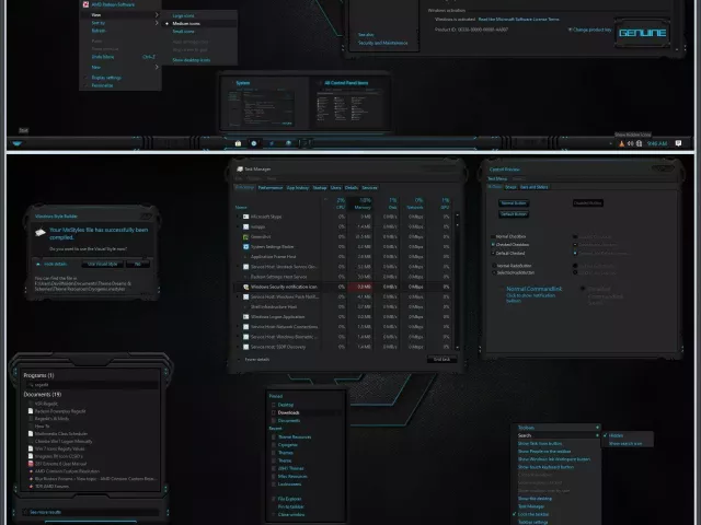 Theme Paranoid Android for Windows 10 download on VSThemes.org
