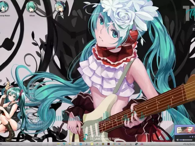 Hatsune Miku - TOP 40 files to personalize the Windows interface