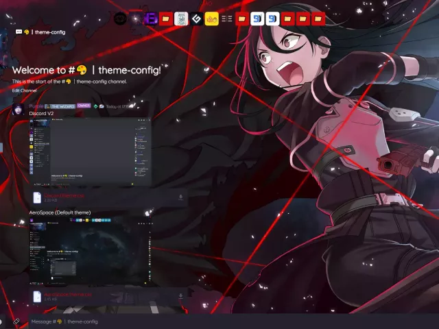 500+ Collection «Anime Discord themes» to personalize the Windows interface