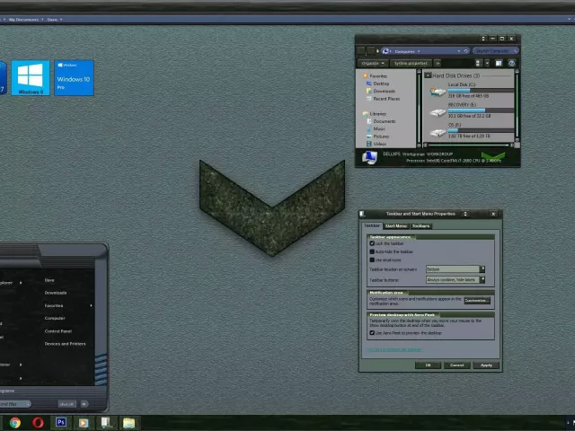 Тема HUD Machine, фиолетовая версия для Windows 10 скачать на VSThemes.org