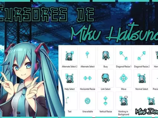 Cursors Rem from the anime Re:Zero on Windows download on VSThemes.org