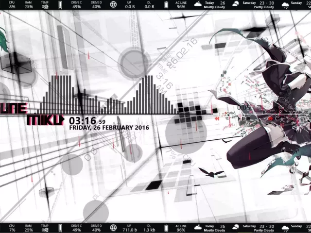 Equalizer for Rainmeter - TOP 30 files to personalize the Windows interface