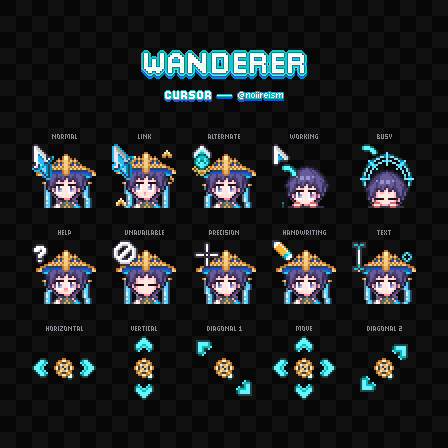 Cursors Genshin Impact Nahida on Windows download on VSThemes.org