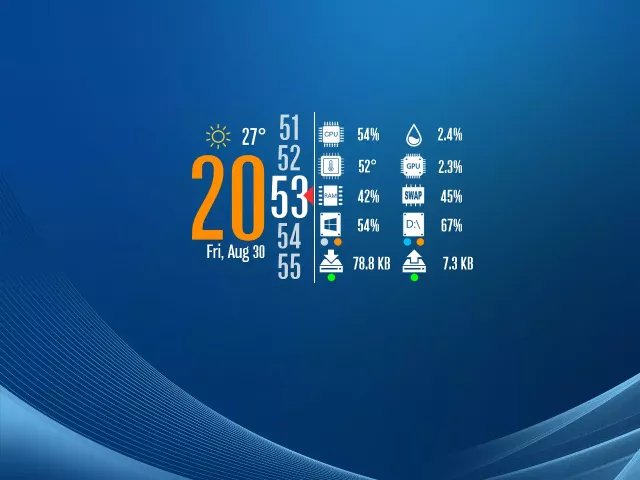 100+ Collection «Weather for Rainmeter» to personalize the Windows ...