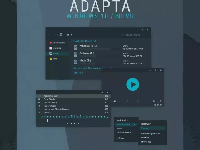 Theme Greenland for Windows 10 download on VSThemes.org