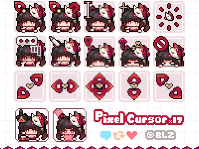 Cursors Rem from the anime Re:Zero on Windows download on VSThemes.org