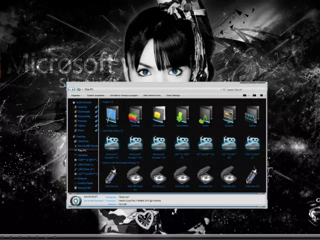 Icons Magnum, black version iPack download on VSThemes.org
