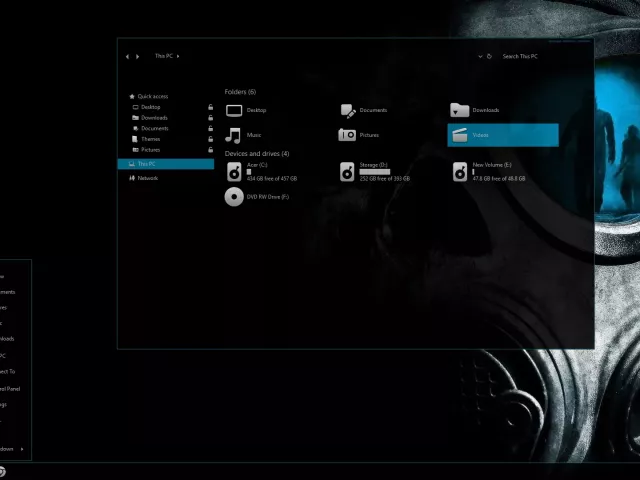 Theme MSI Gaming, special version for Windows 10 download on VSThemes.org