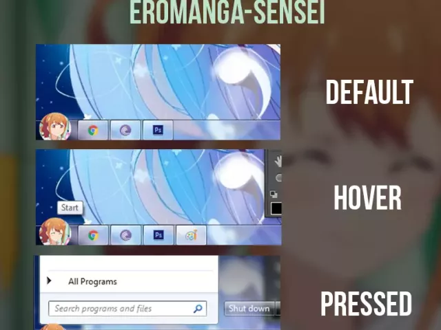 Anime start buttons - TOP 5 files to personalize the Windows interface