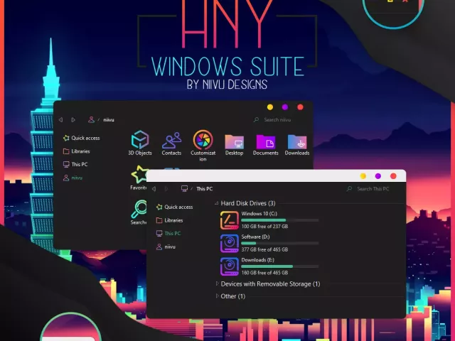 Theme Paranoid Android for Windows 10 download on VSThemes.org