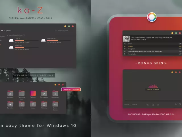 Theme Greenland for Windows 10 download on VSThemes.org
