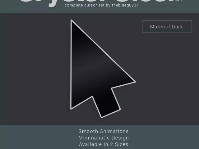 Cursors Mac OS by Diamond8Fighter, black version on Windows download on VSThemes.org