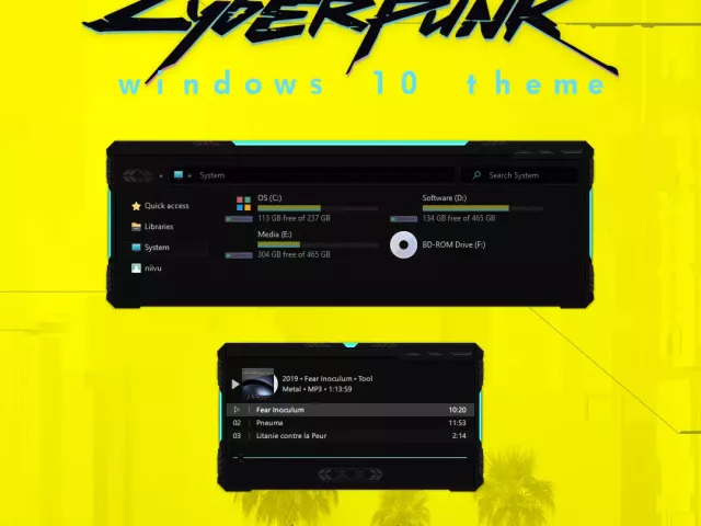 Cyberpunk Theme For Windows 10