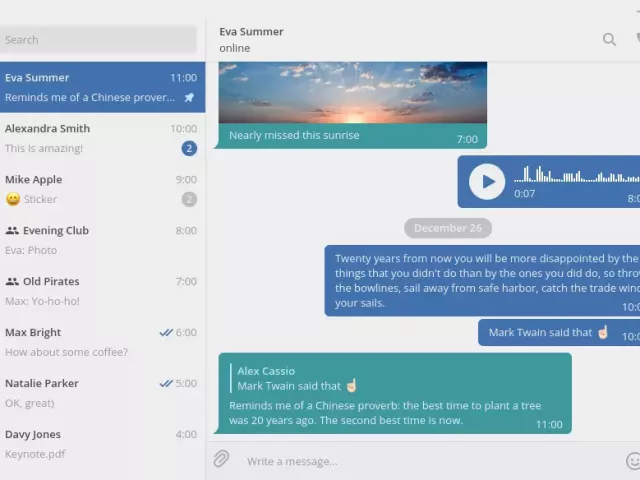 Тема Новый год с Фрирен для Telegram скачать на VSThemes.org