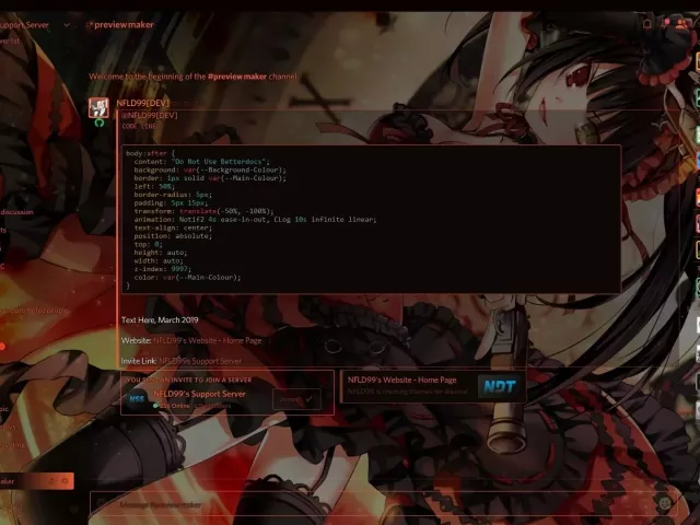 500+ Collection «Anime Discord themes» to personalize the Windows interface