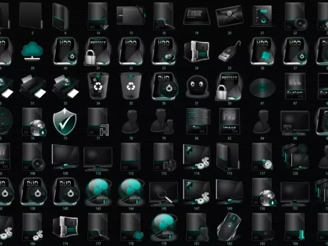 Windows 7 Icon Pack Black