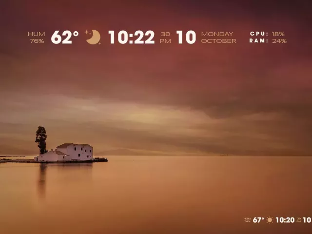 Skin iOS Clock for Rainmeter download on VSThemes.org