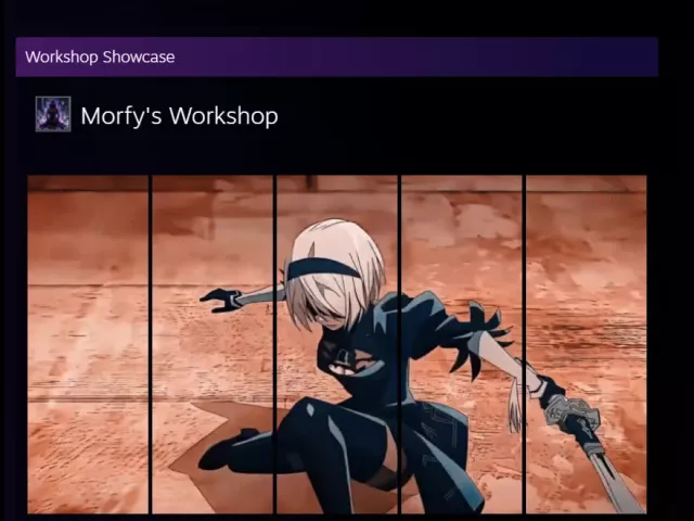 Арт Nier: Automata 2B для профиля Steam скачать на VSThemes.org