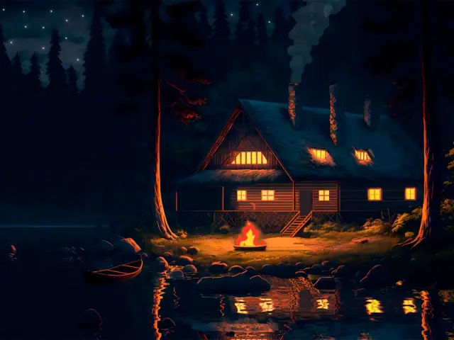 Live wallpaper Cat vibing Sims 4 download on VSThemes.org