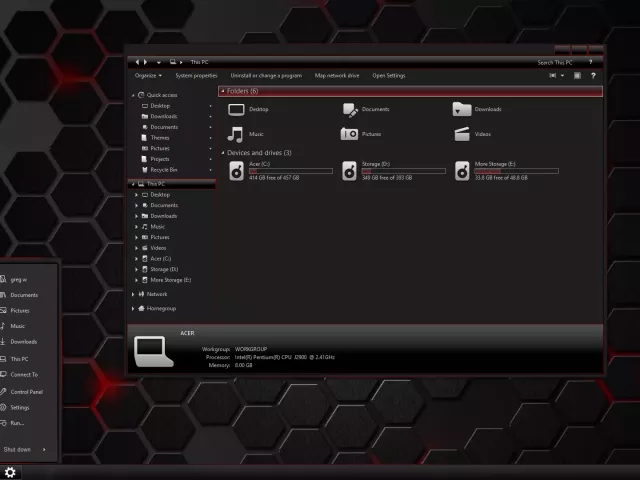 Red themes for Windows 10 - TOP 70 files to personalize the Windows ...