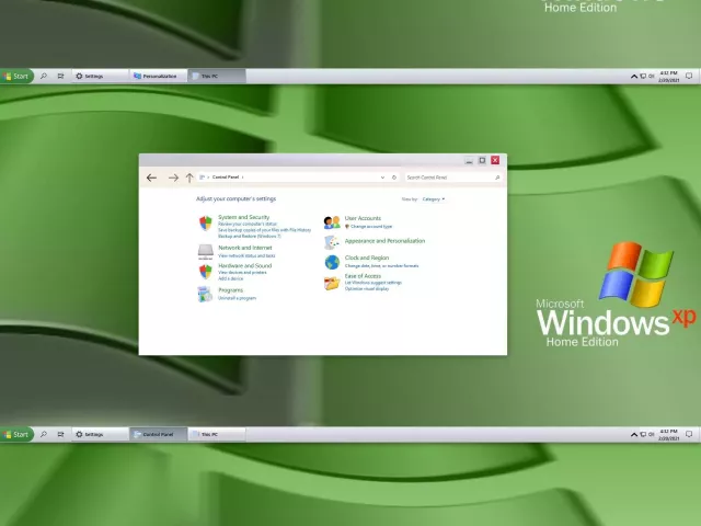 Theme Windows XP for Windows 10 download on VSThemes.org