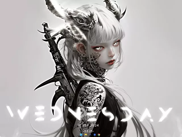 Live wallpaper Evil Girl-4K-PMQZ download on VSThemes.org