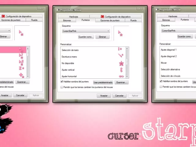 Cursors for girls - TOP 30 files to personalize the Windows interface
