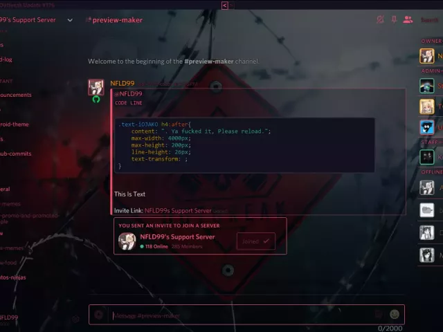 Theme Overlord Ainz Ooal Gown for Discord download on VSThemes.org