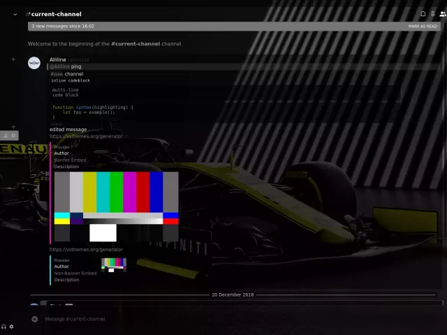 Theme Formula Fusion for Discord download on VSThemes.org