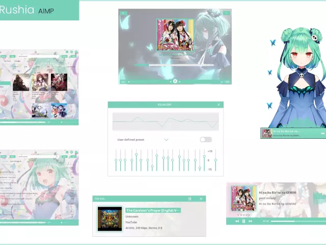 Anime skins for AIMP - TOP 20 files to personalize the Windows interface