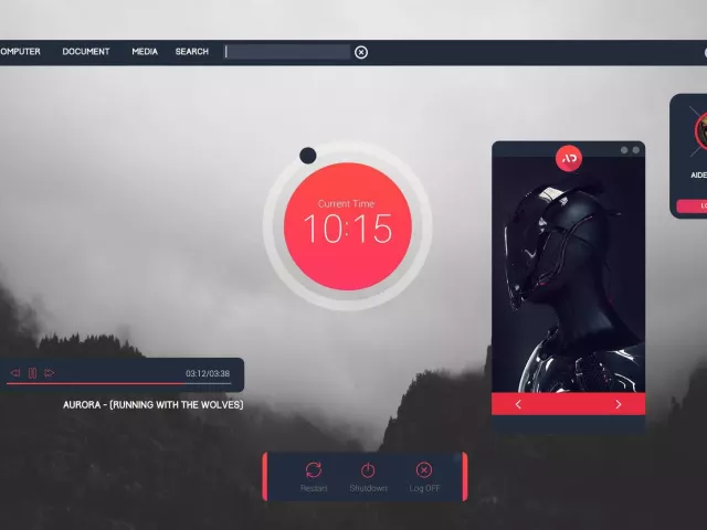 Skin Big Sur 3 for Rainmeter download on VSThemes.org