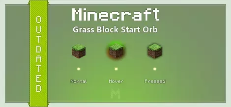 Start orb Minecraft, seven options for Windows download on VSThemes.org