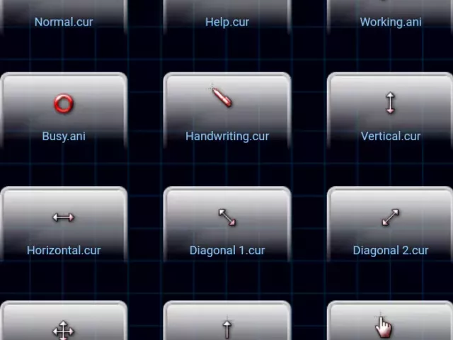Cursors Multi-colored loading animations on Windows download on ...