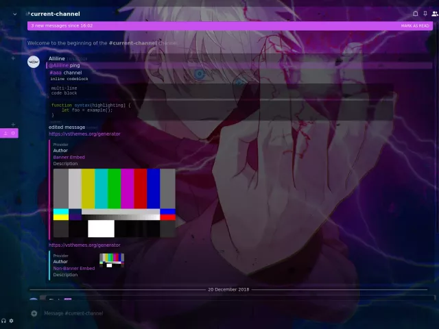 Theme JJk Jujutsu Kaisen Gojo Satoru blue v.2 for Discord download on ...