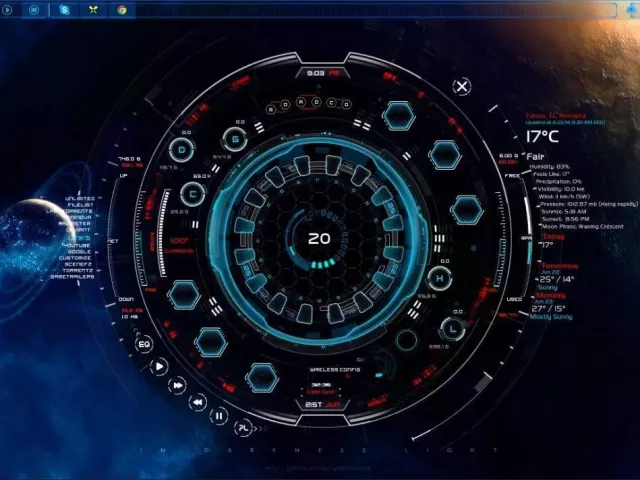 Skin Elegant Music Player for Rainmeter download on VSThemes.org