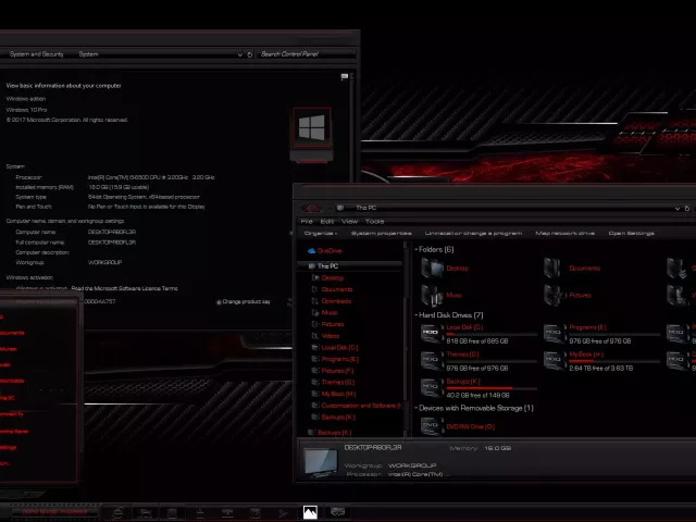 Red themes for Windows 10 - TOP 70 files to personalize the Windows ...