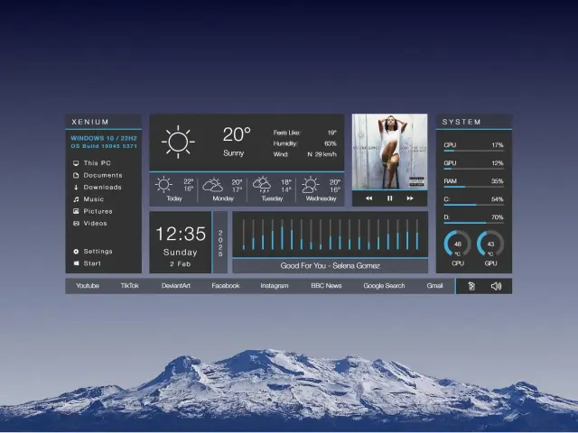 Skin Monstercat Visualizer for Rainmeter download on VSThemes.org