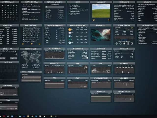 Skin Enigma for Rainmeter download on VSThemes.org