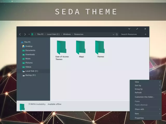 Theme Greenland for Windows 10 download on VSThemes.org