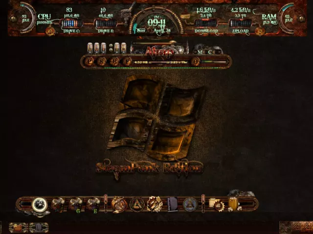 Skin HOOD, 9 colors for RocketDock download on VSThemes.org