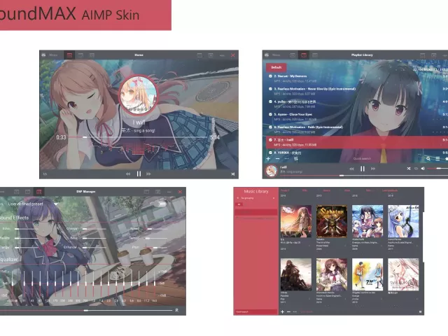 Anime skins for AIMP - TOP 20 files to personalize the Windows interface
