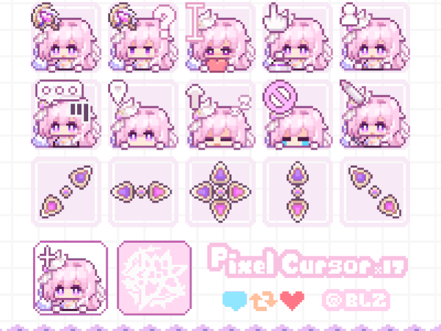 Cursors Rem from the anime Re:Zero on Windows download on VSThemes.org