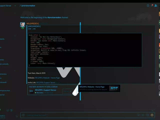 Theme Football field for Discord download on VSThemes.org