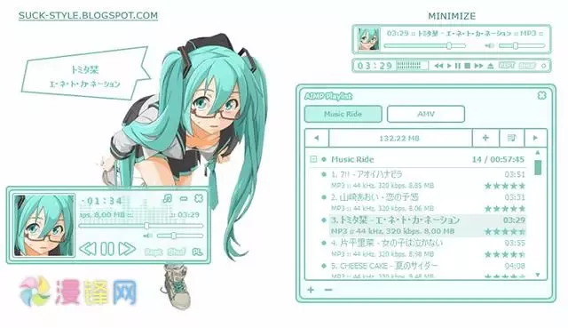 Icons Hatsune Miku for folders download on VSThemes.org