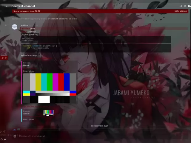 Тема Albedo/OverLord v.1 для Discord скачать на VSThemes.org