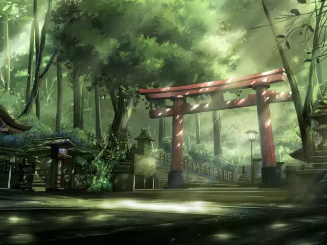 Live wallpaper Japanese Tori gate download on VSThemes.org