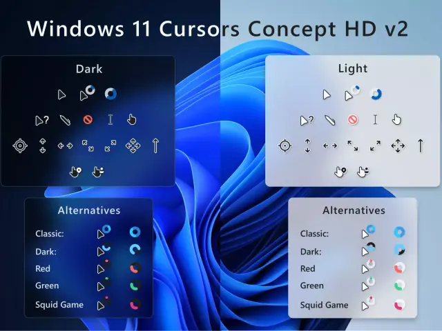Cursors Concept 1 on Windows download on VSThemes.org
