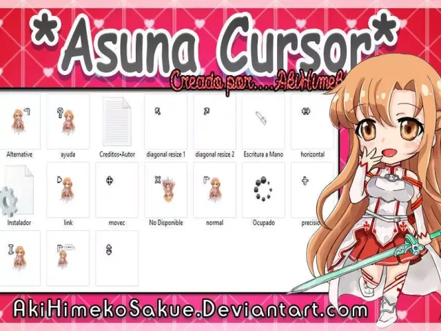 Anime cursors for Windows (200+)